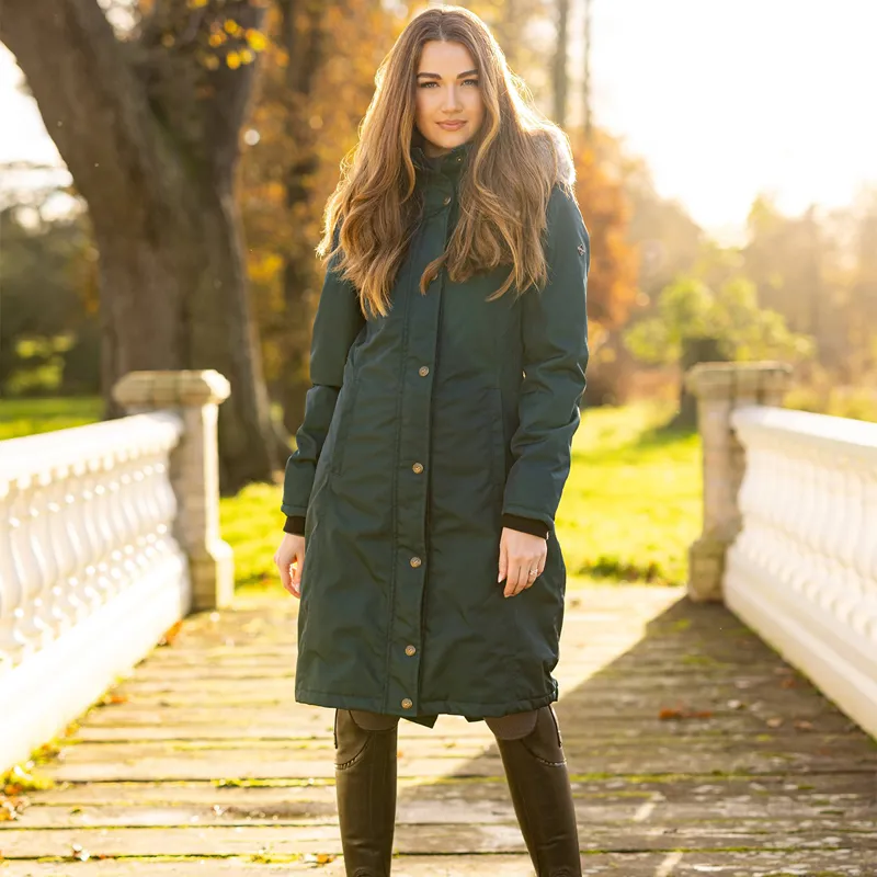 LeMieux Loire Waterproof Ladies Long Riding Coat - Spruce
