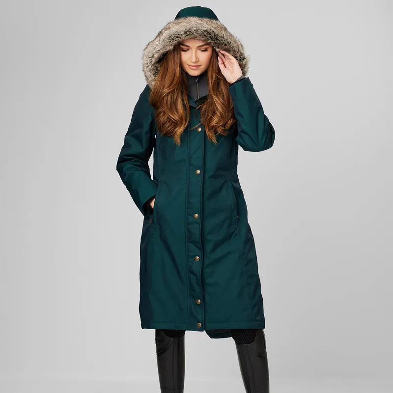 LeMieux Loire Waterproof Ladies Long Riding Coat - Spruce