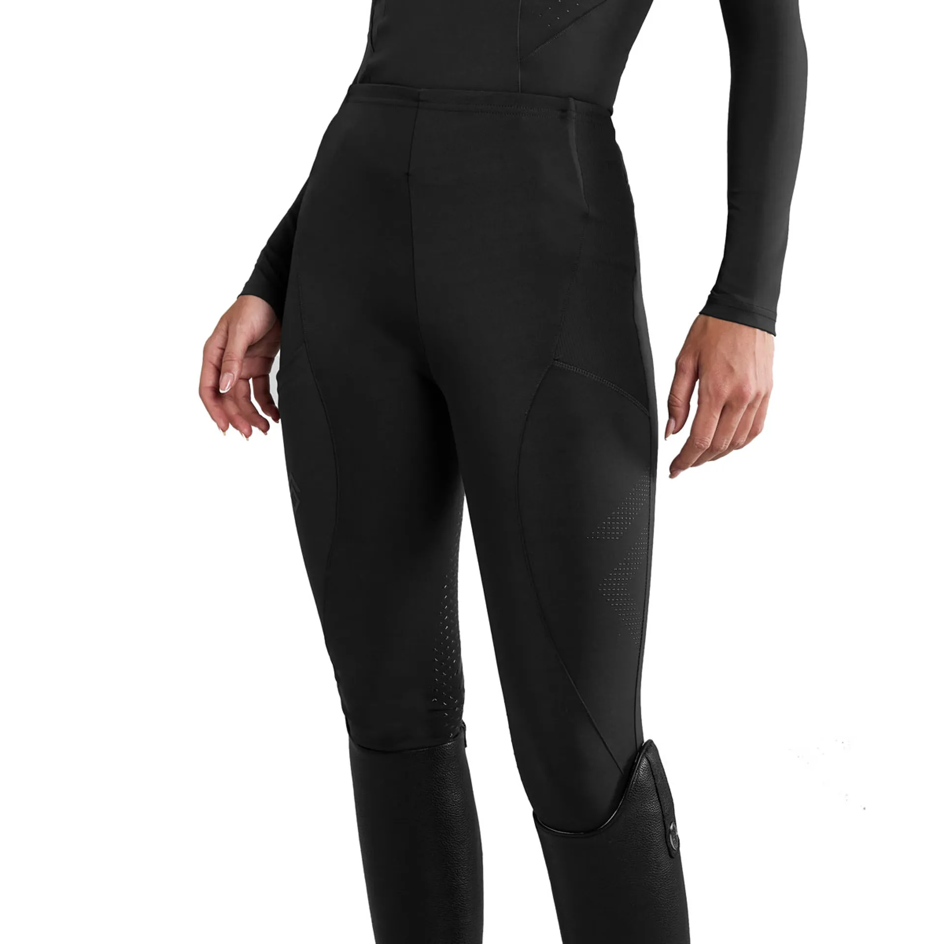 Aztec Diamond Core Full Grip Riding Tights Leggings - Black
