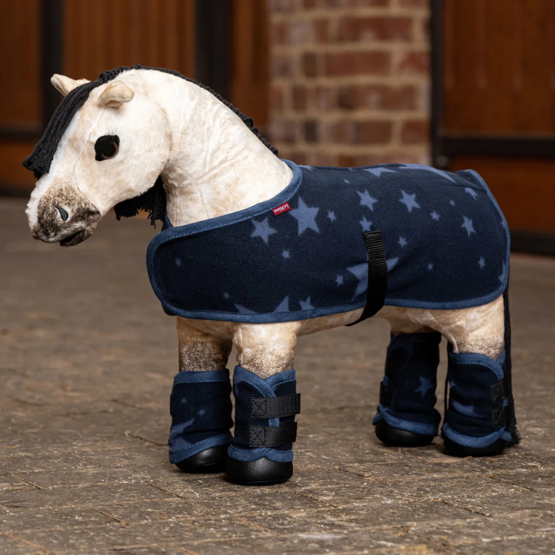 LeMieux Mini Toy Pony Star Printed Fleece Travel Rug - Atlantic