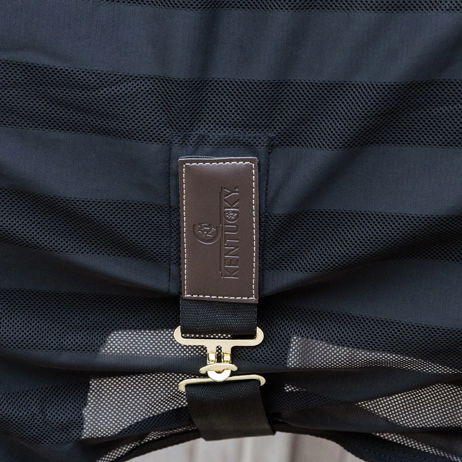 Kentucky Light Striped Mesh Fly Sheet - Black