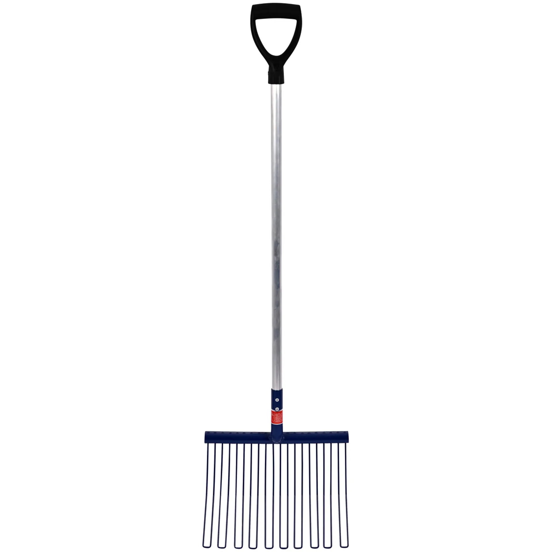 Red Gorilla D-Handle Long Rubber Matt Fork - Blue
