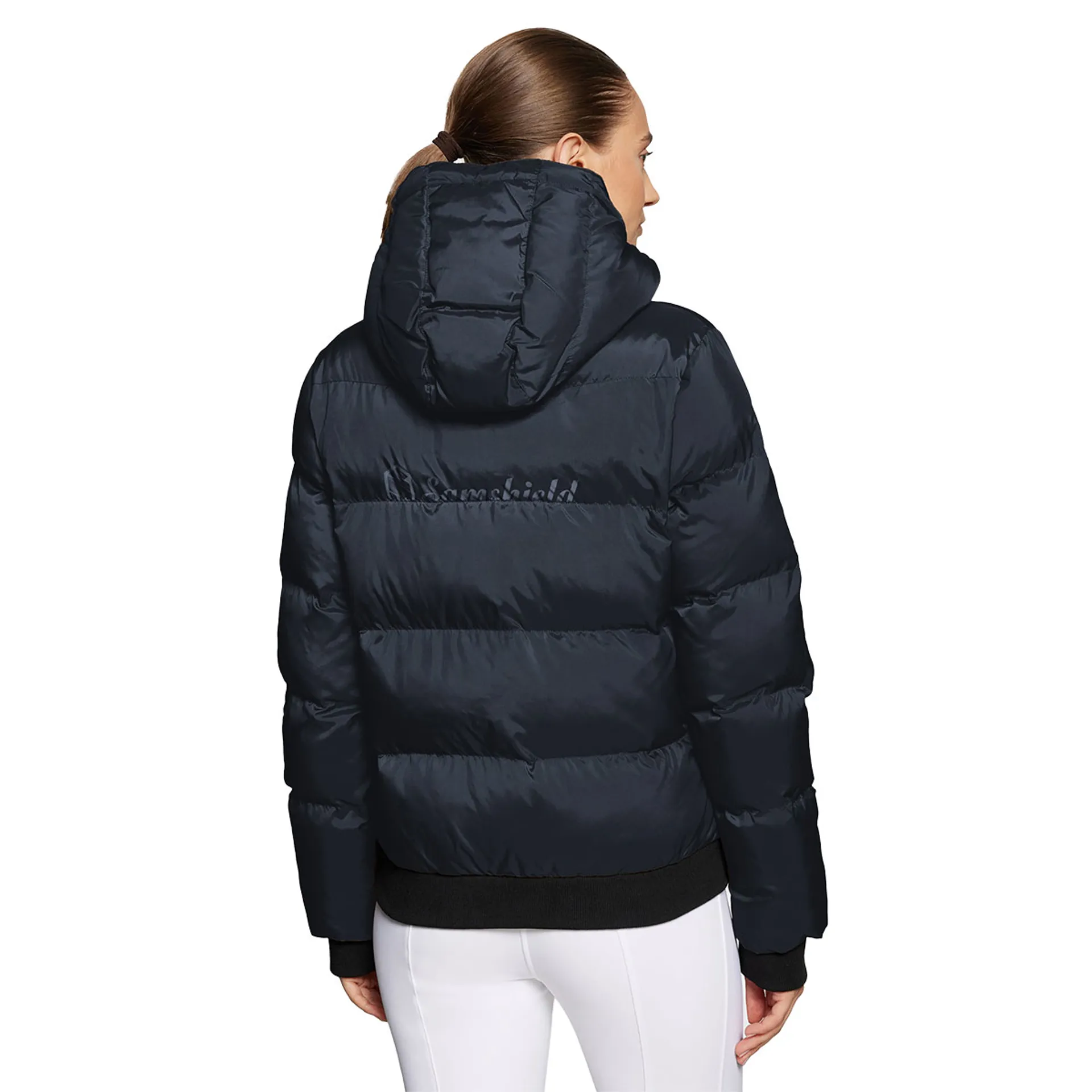 Samshield Billie Ladies Quilt Bomber Jacket - Navy Metal Eclipse