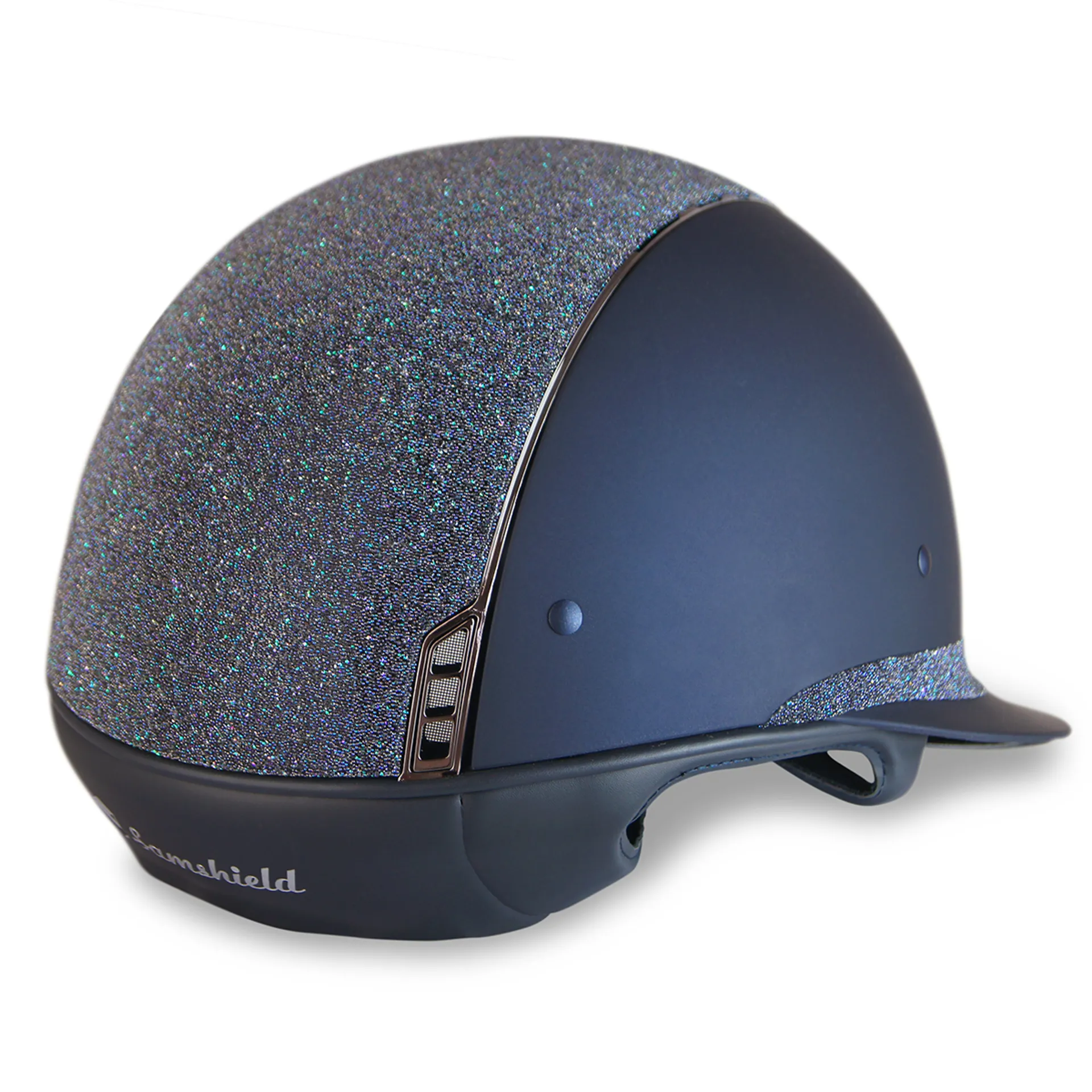 Samshield Miss Shield Shadowmatt Crystal Riding Hat Blue/Paradise