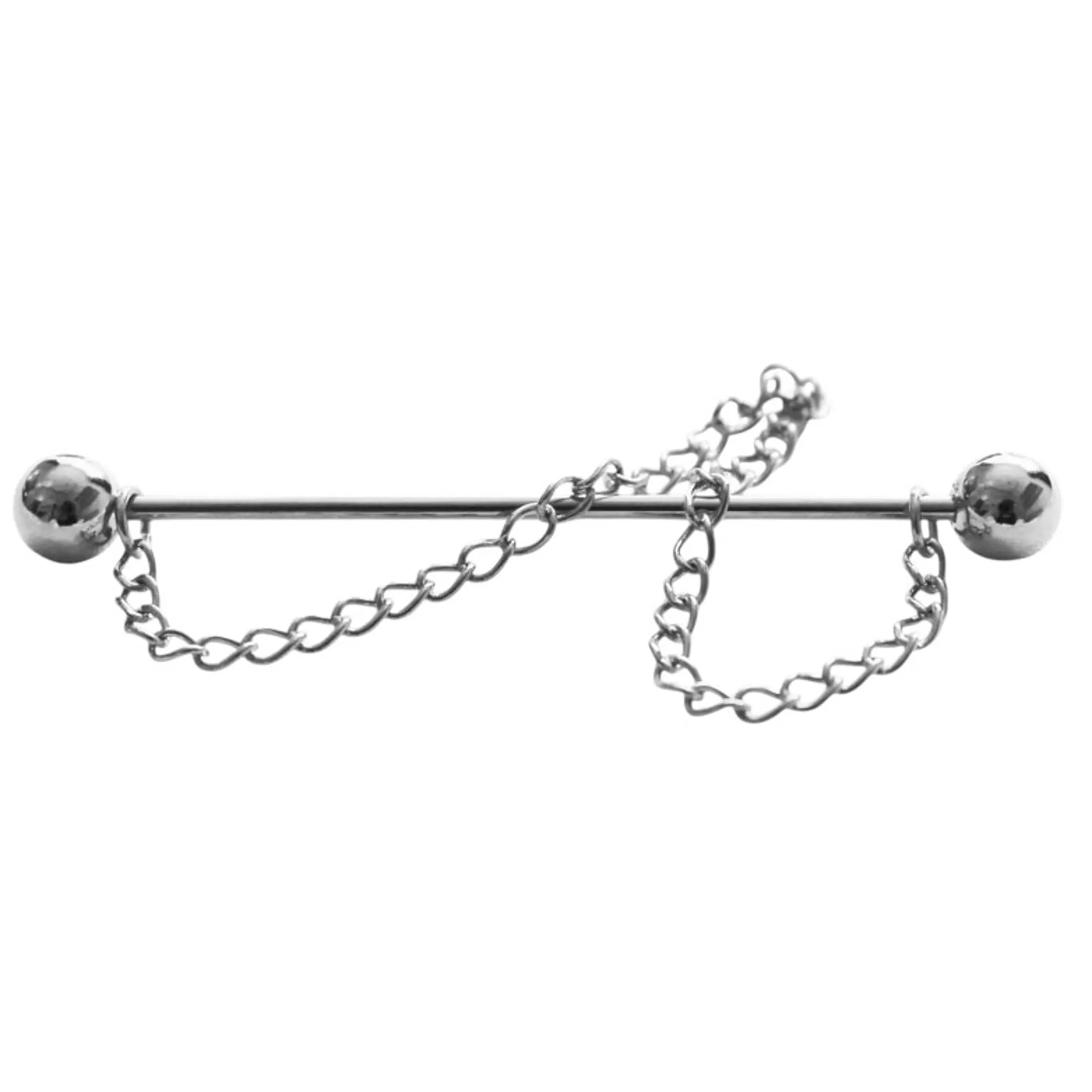 Equetech Showing Collar Pin and Chain - Silver