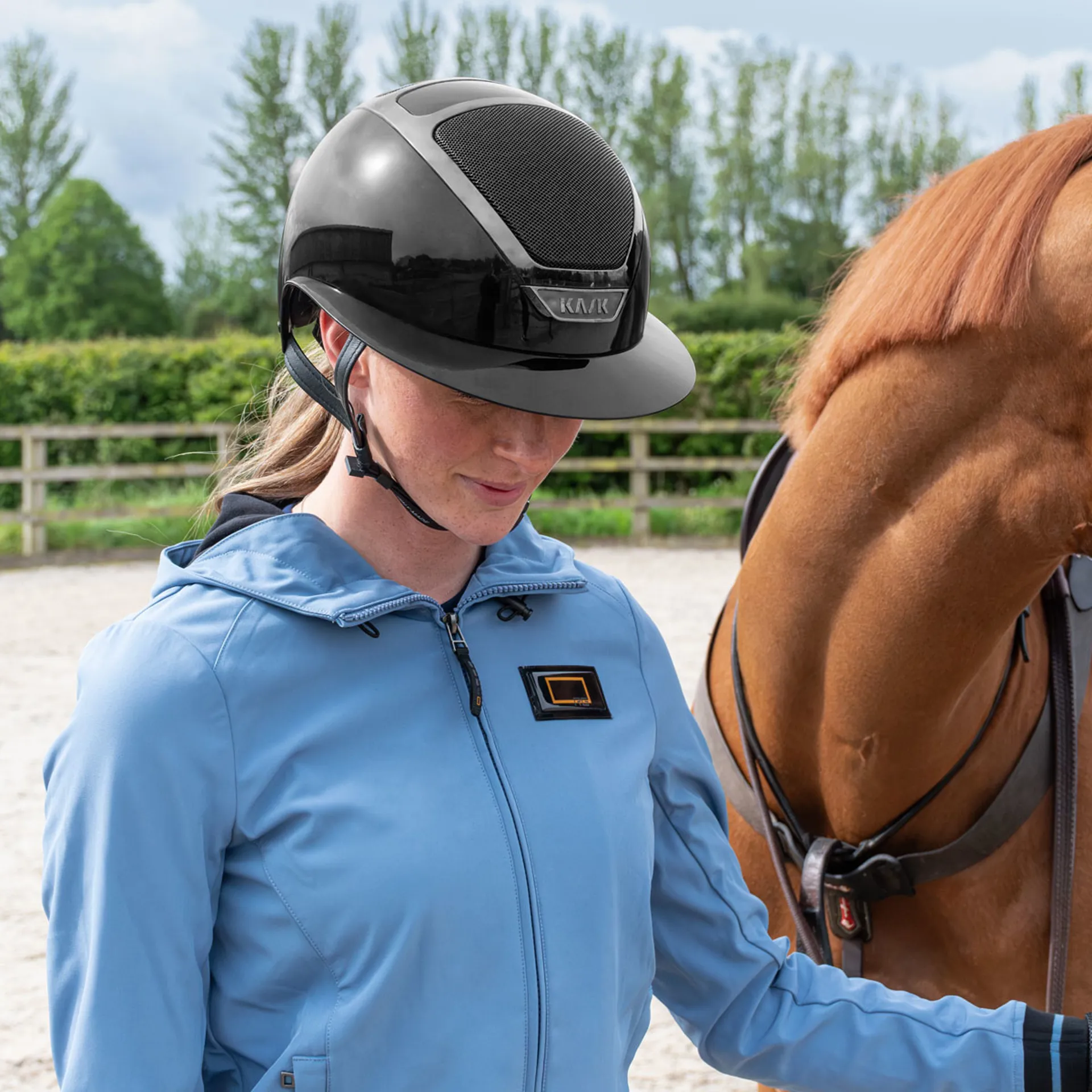 KASK Star Lady Pure Shine Riding Hat - Black