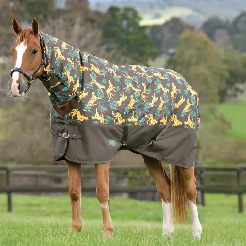 WeatherBeeta ComFiTec Tyro 200g Combo Neck Turnout Rug - Jungle
