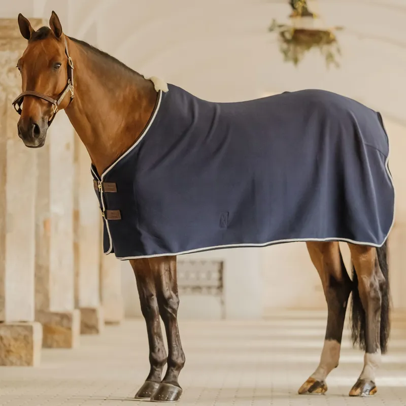 Kentucky Vegan Wool Show Fleece Rug - Navy