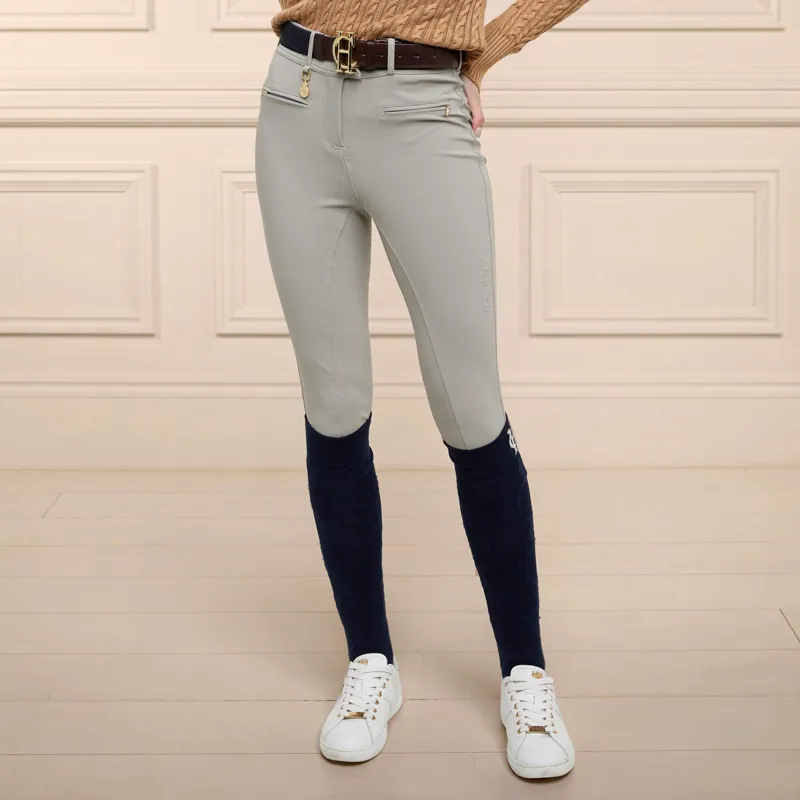 Holland Cooper Windsor Full Grip Ladies Breeches - Soft Grey