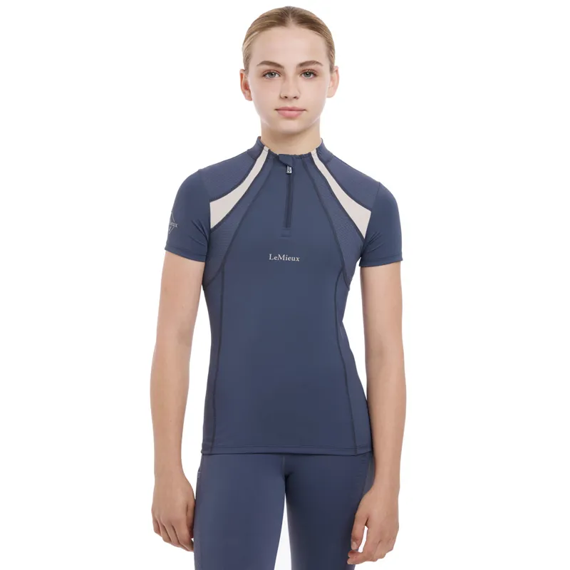 LeMieux Young Rider Mia Mesh Junior Base Layer - Dusk Blue