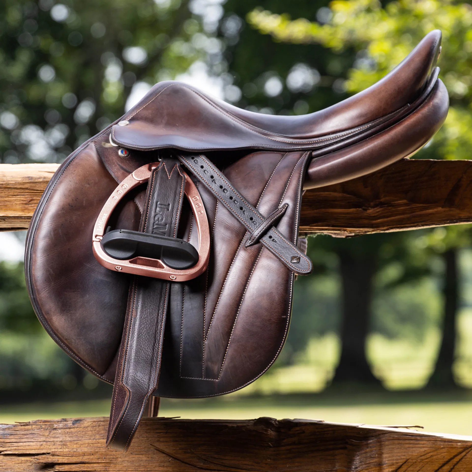 LeMieux Vector Balance Inclined Safety Stirrups - Rose Gold