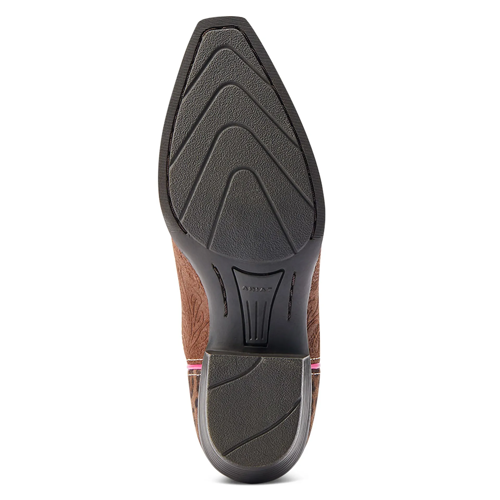 Ariat Heritage Star Junior Western Boots - Brown Floral Emboss