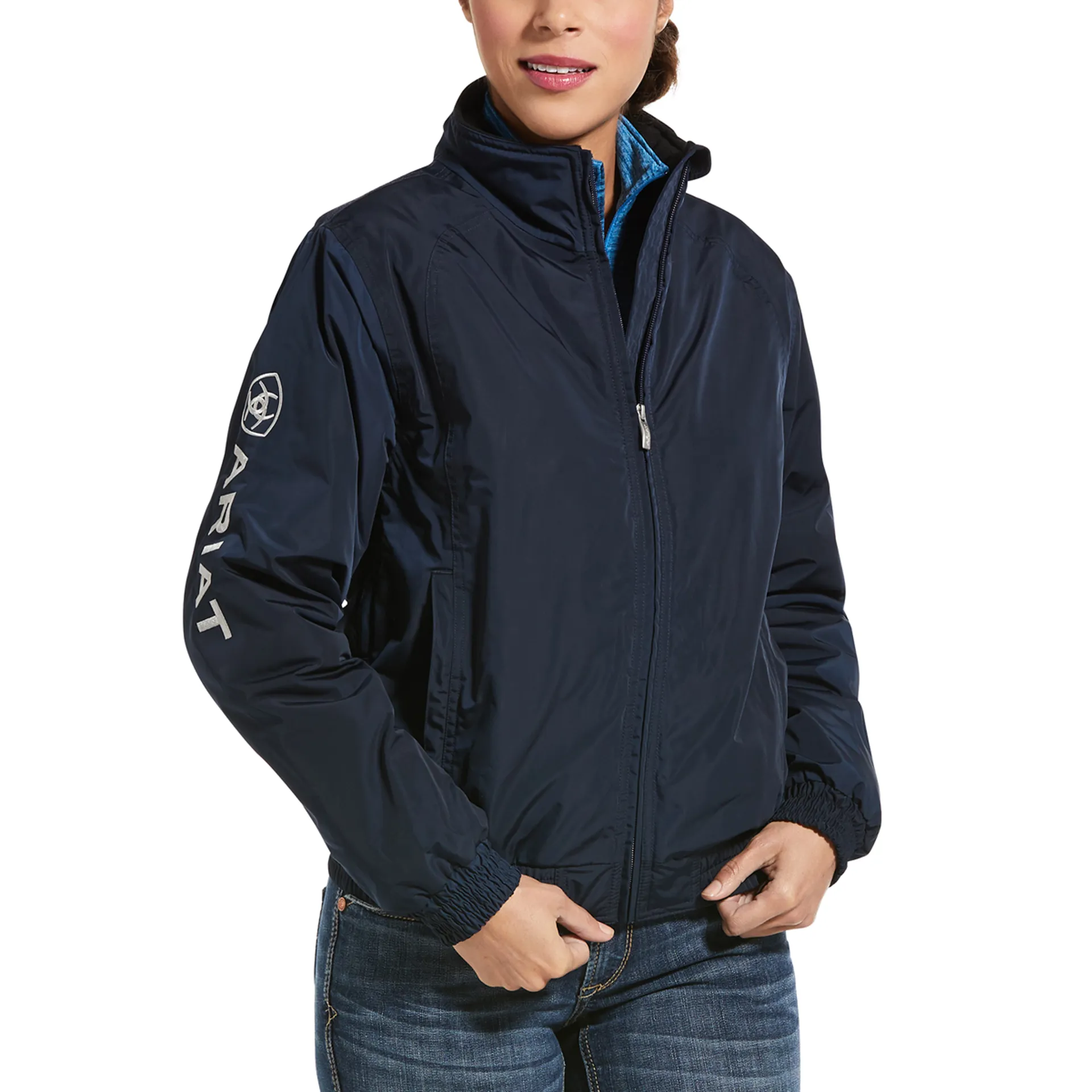 Ariat Stable Insulated Ladies Blouson Jacket - Navy