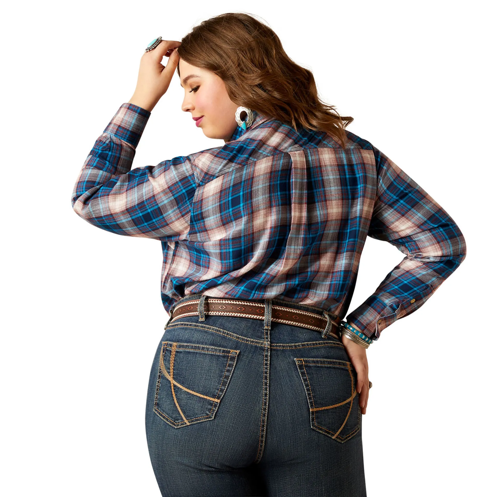 Ariat R.E.A.L. Billie Jean Ladies Shirt - Woodland Plaid