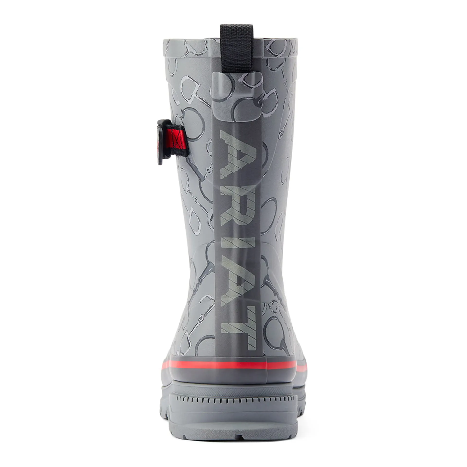 Ariat Kelmarsh Mid Ladies Short Wellies - Grey Bit Print