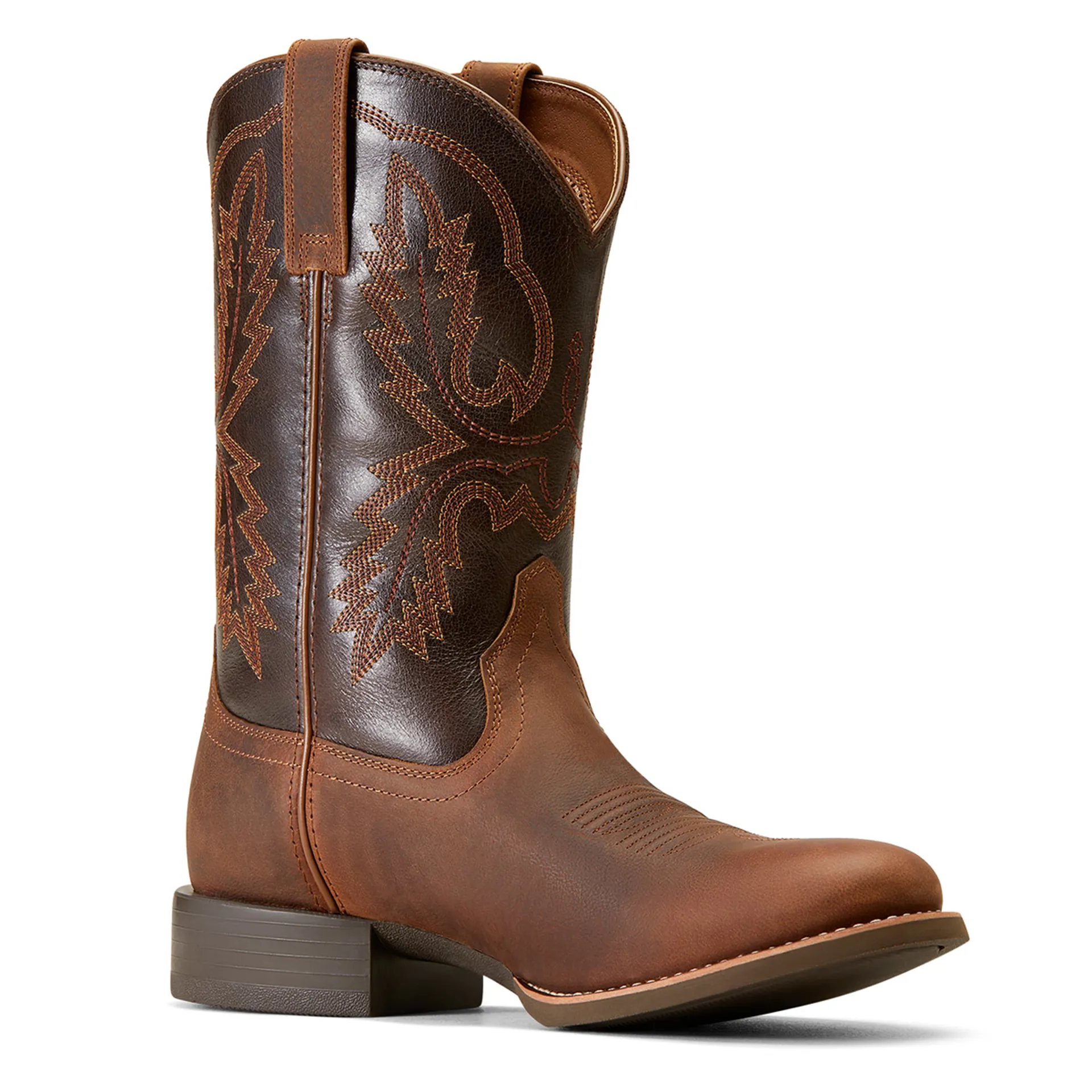 Ariat Sport Stratten Mens Western Boots - Sorrel Crunch/Brown