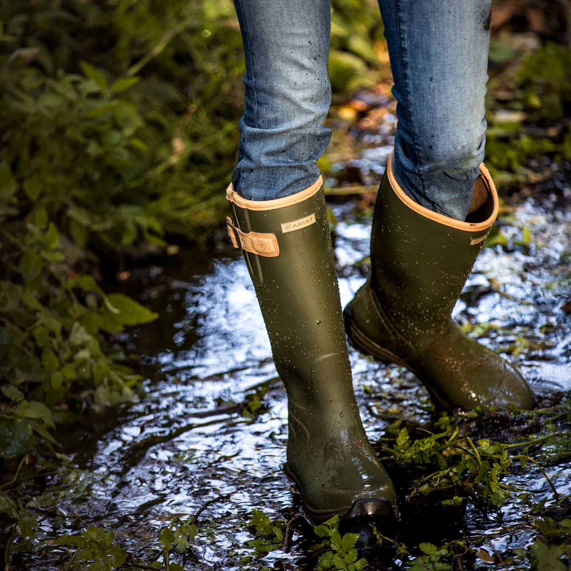 Ariat Burford Ladies Wellies - Olive Green