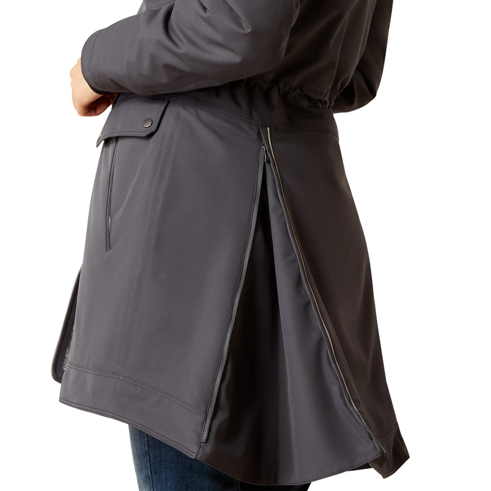 Ariat Tempest Waterproof Insulated Ladies Parka Jacket - Ebony