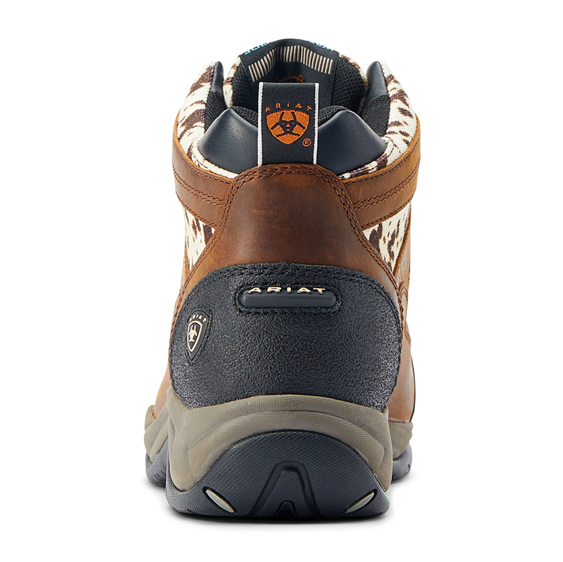 Ariat Terrain H2O Boots - Distressed Brown/Speckled Cow Print