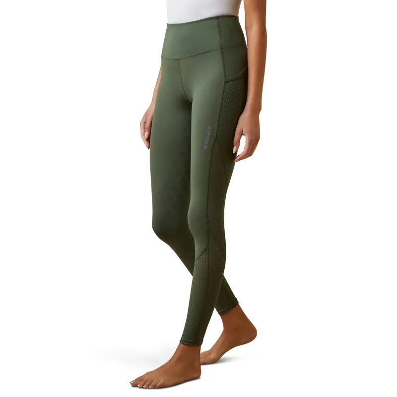 Ariat Ascent Half Grip Ladies Riding Tights Relic