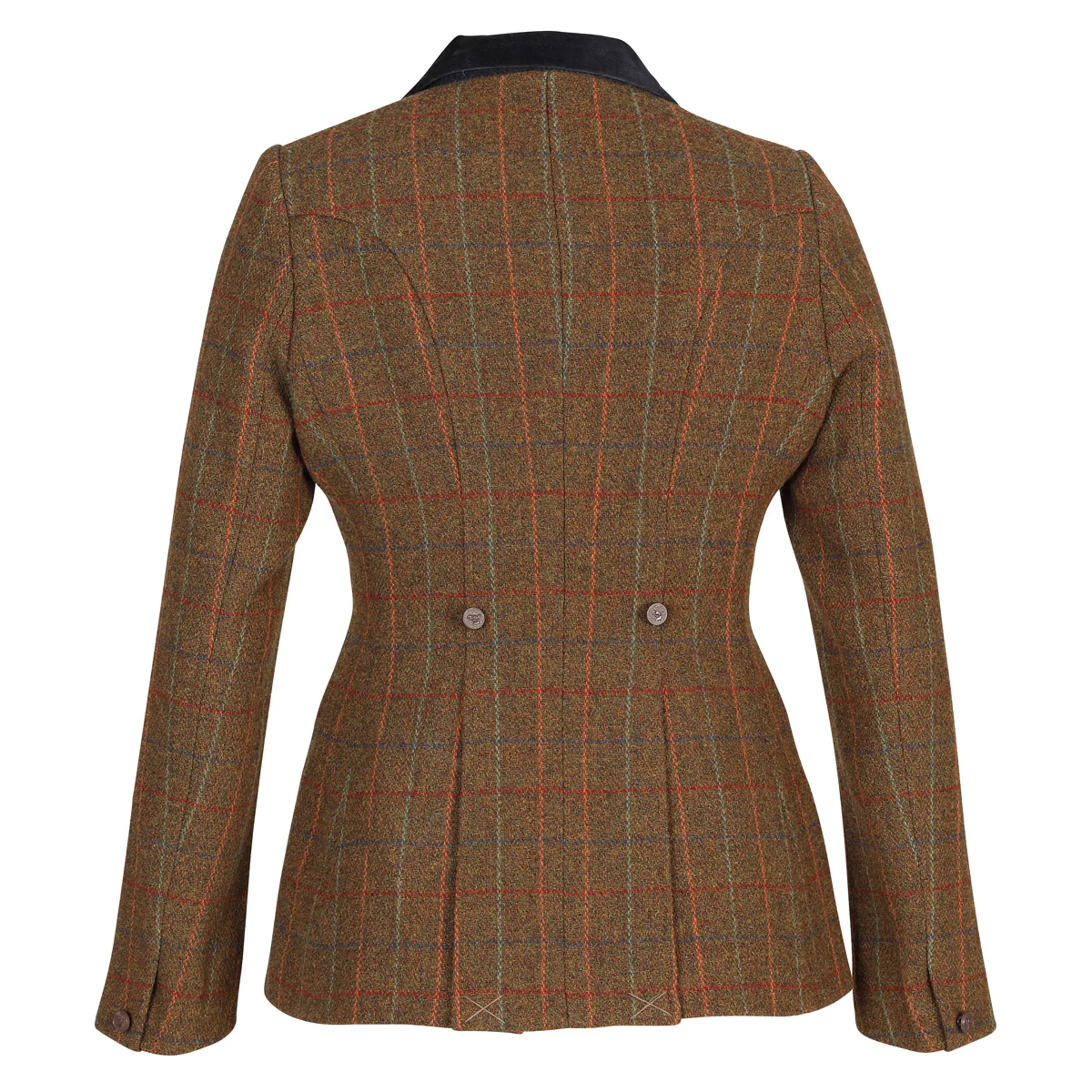 Aubrion Saratoga Ladies Tweed Show Jacket - Rust Check