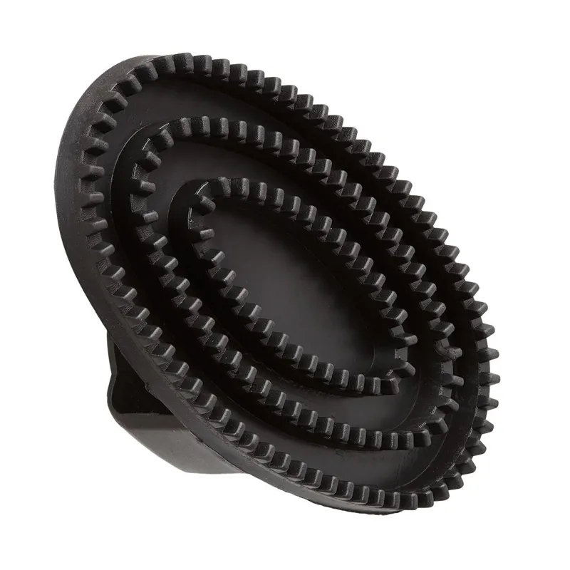 Bitz Junior Small Rubber Curry Comb - Black