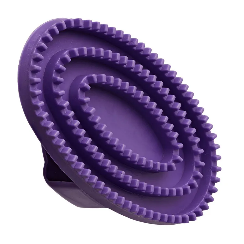 Bitz Junior Small Rubber Curry Comb - Purple