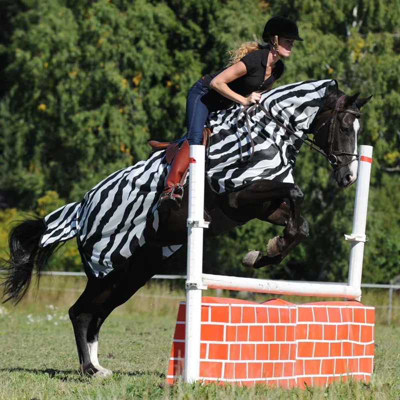 Bucas Buzz-Off Riding Rug - Zebra Print