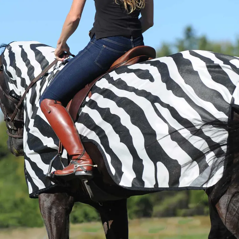 Bucas Buzz-Off Riding Rug - Zebra Print