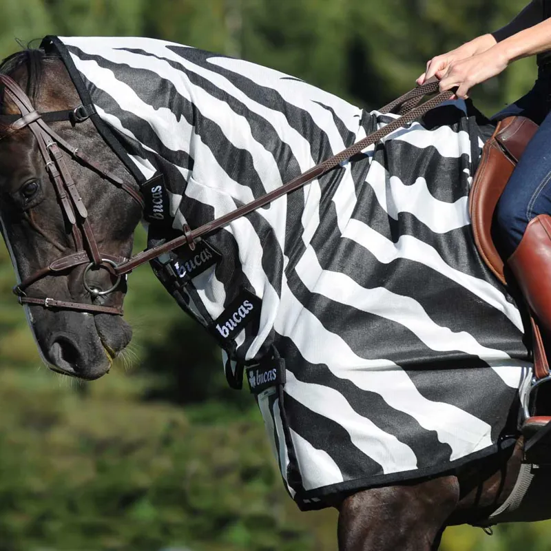 Bucas Buzz-Off Riding Rug - Zebra Print