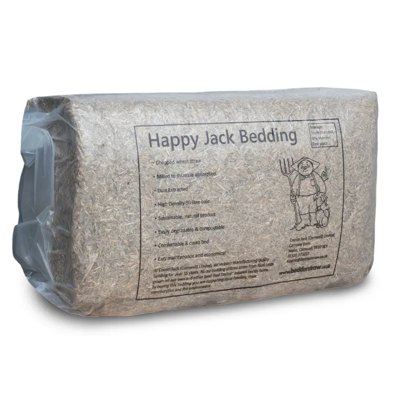 Happy Jack Cousin Jack Chopped Straw Bedding - 90 Litre