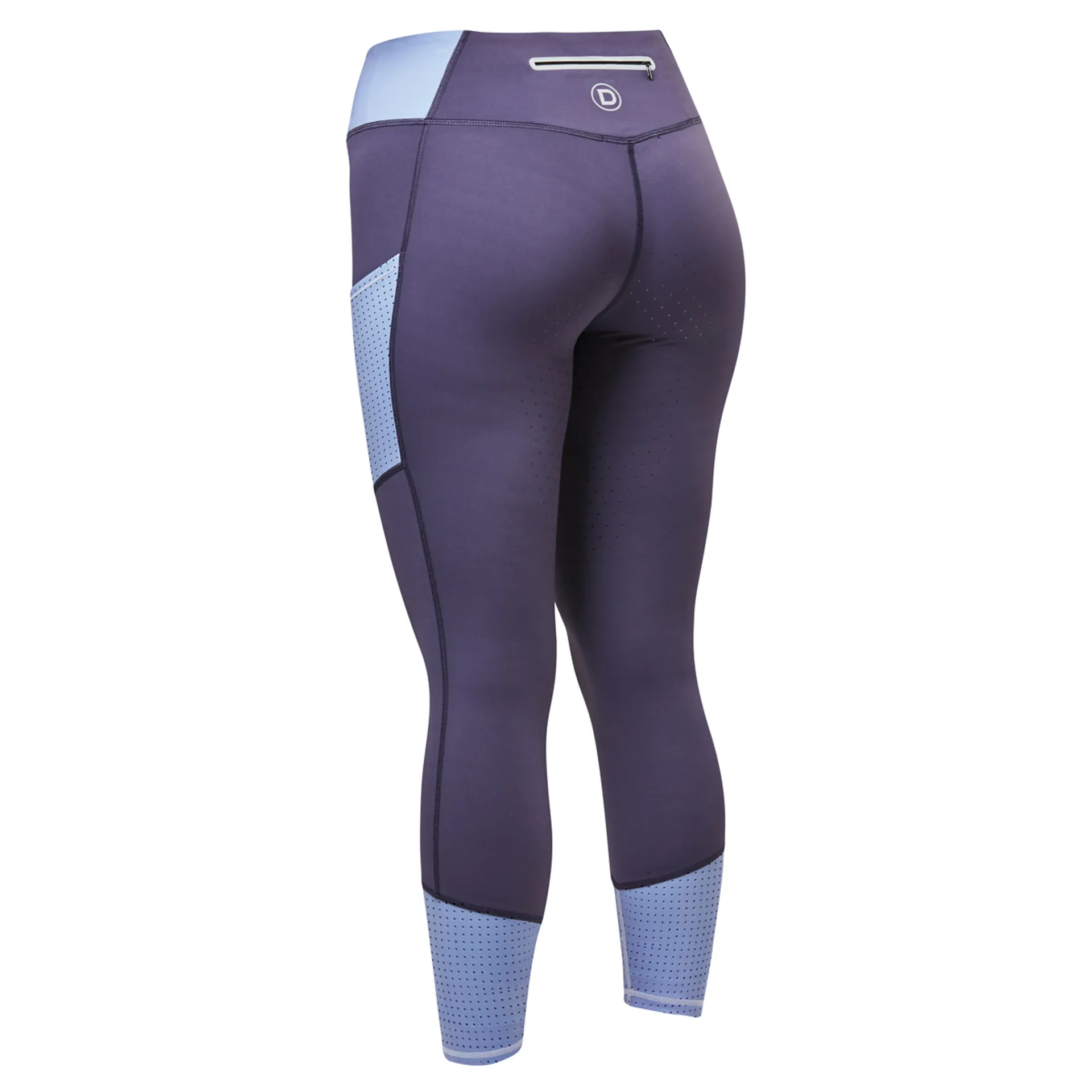 Dublin Power Performance Colour Block Ladies Riding Tights - Blue