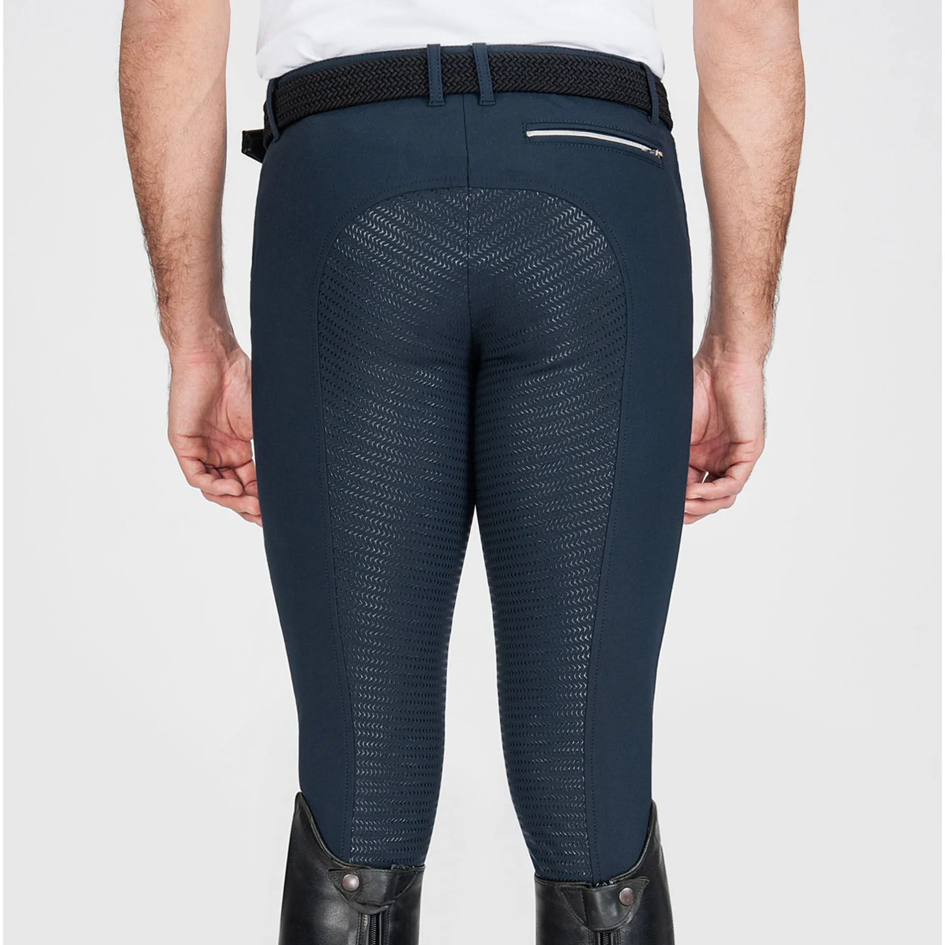 Equiline Walnut Mens X-Grip Full Seat Breeches - Blue