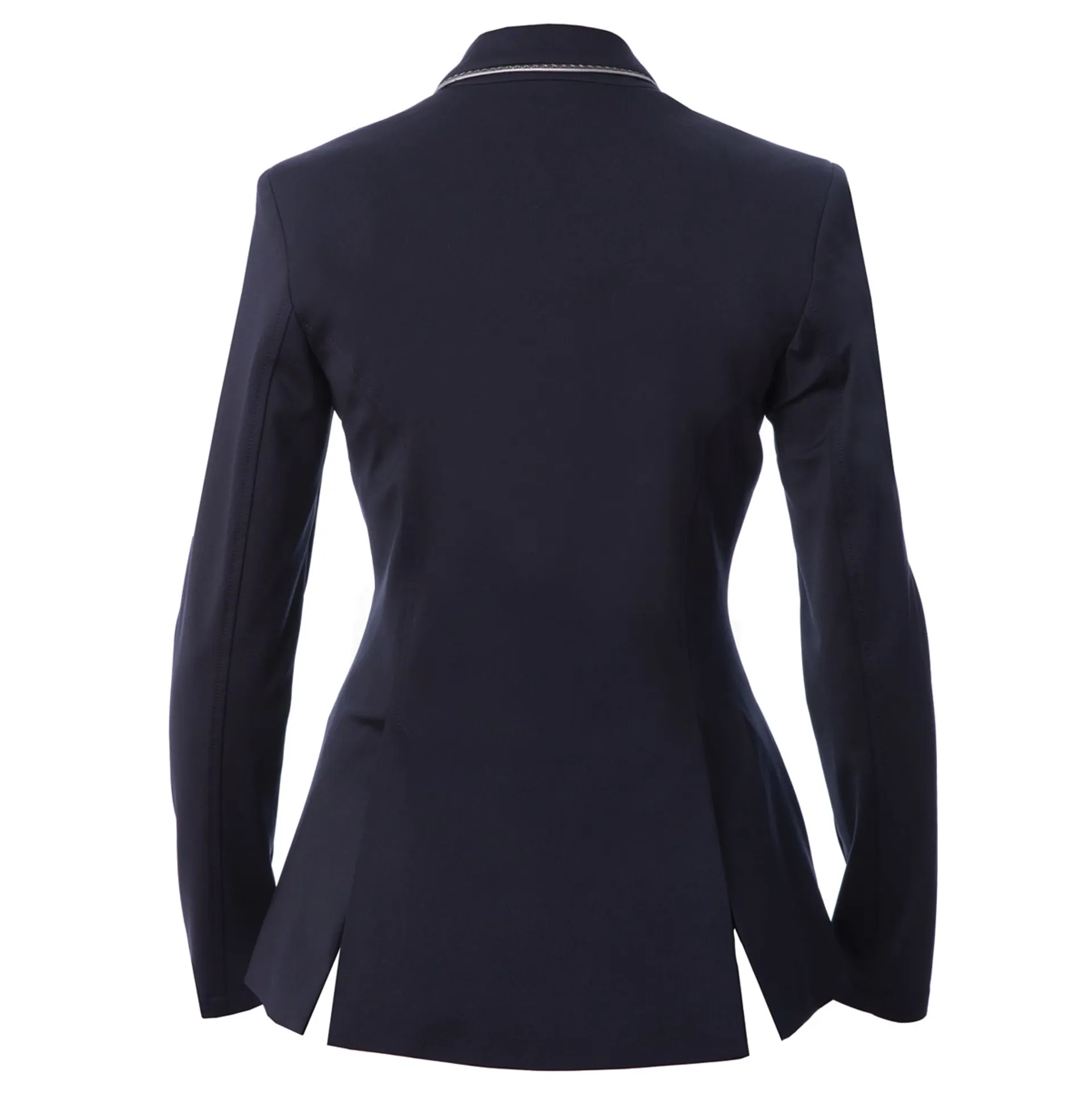 Equetech Jersey Deluxe Womens Show Jacket - Navy/Silver