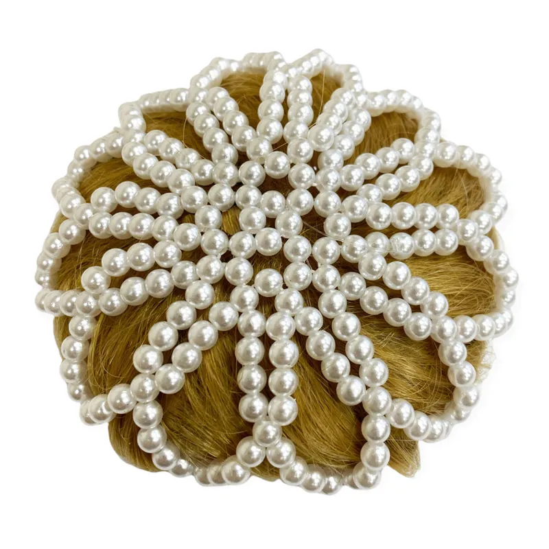 Equetech Beaded Bun Cover - Pearl