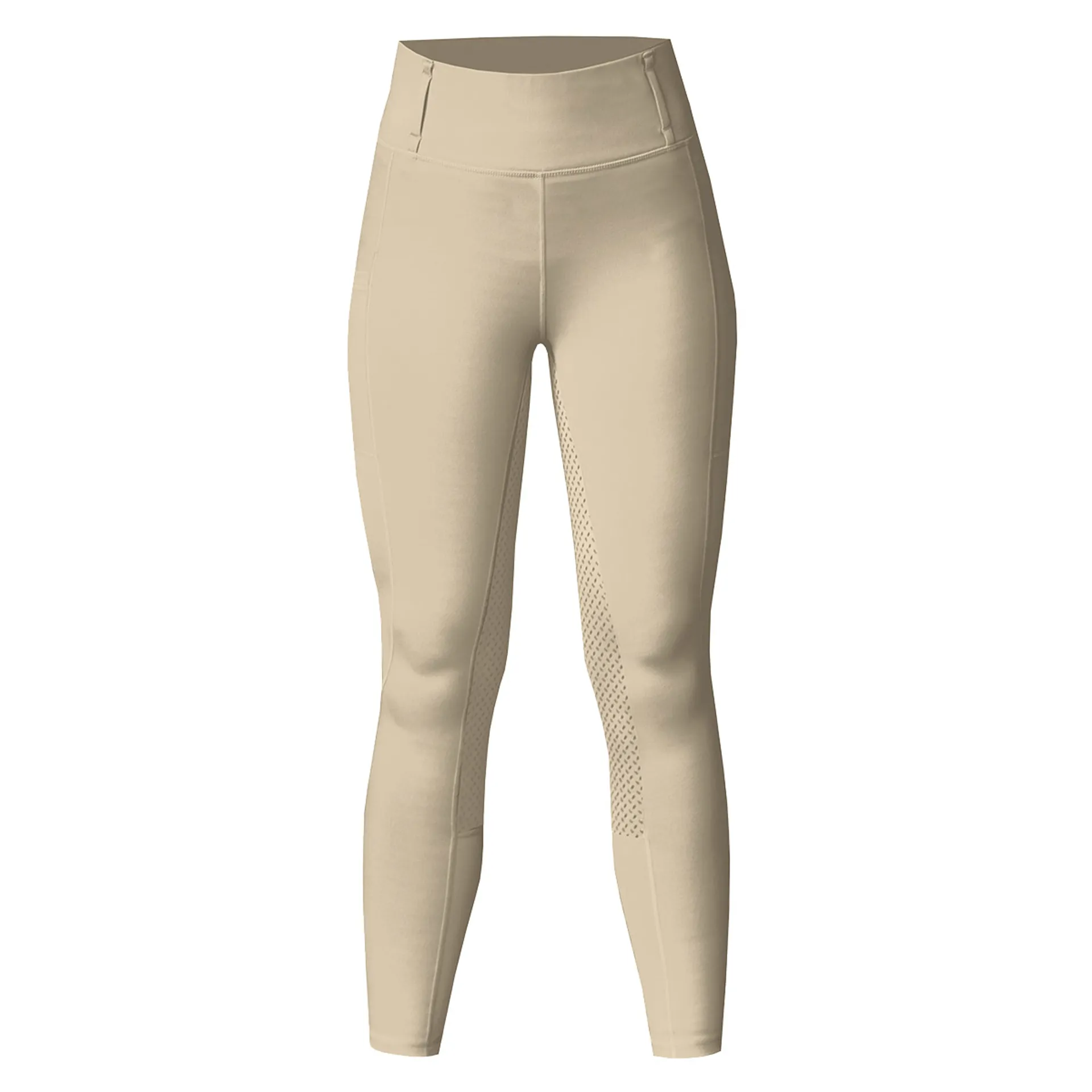 Equetech Performance Aqua-Shield Full Grip Riding Tights - Beige