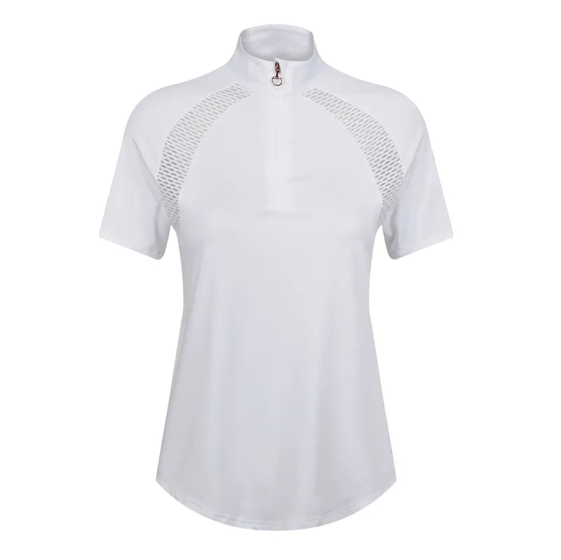Equetech Rosalia Ladies Competition Shirt - White/Rose Gold