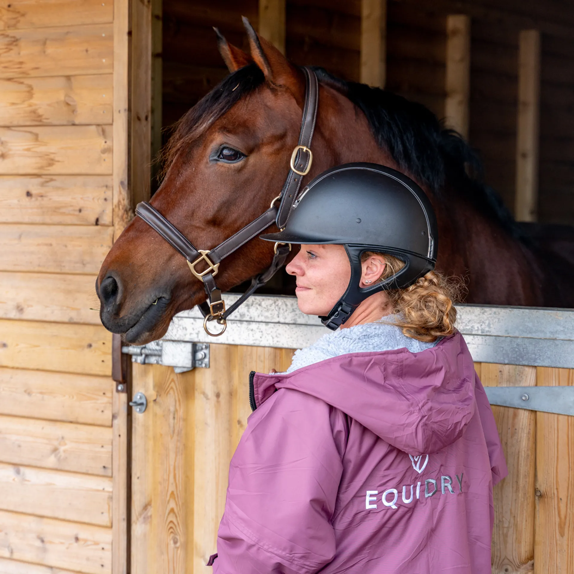 EQUIDRY All Rounder Jacket with Fleece Hood - Valerian/Grey
