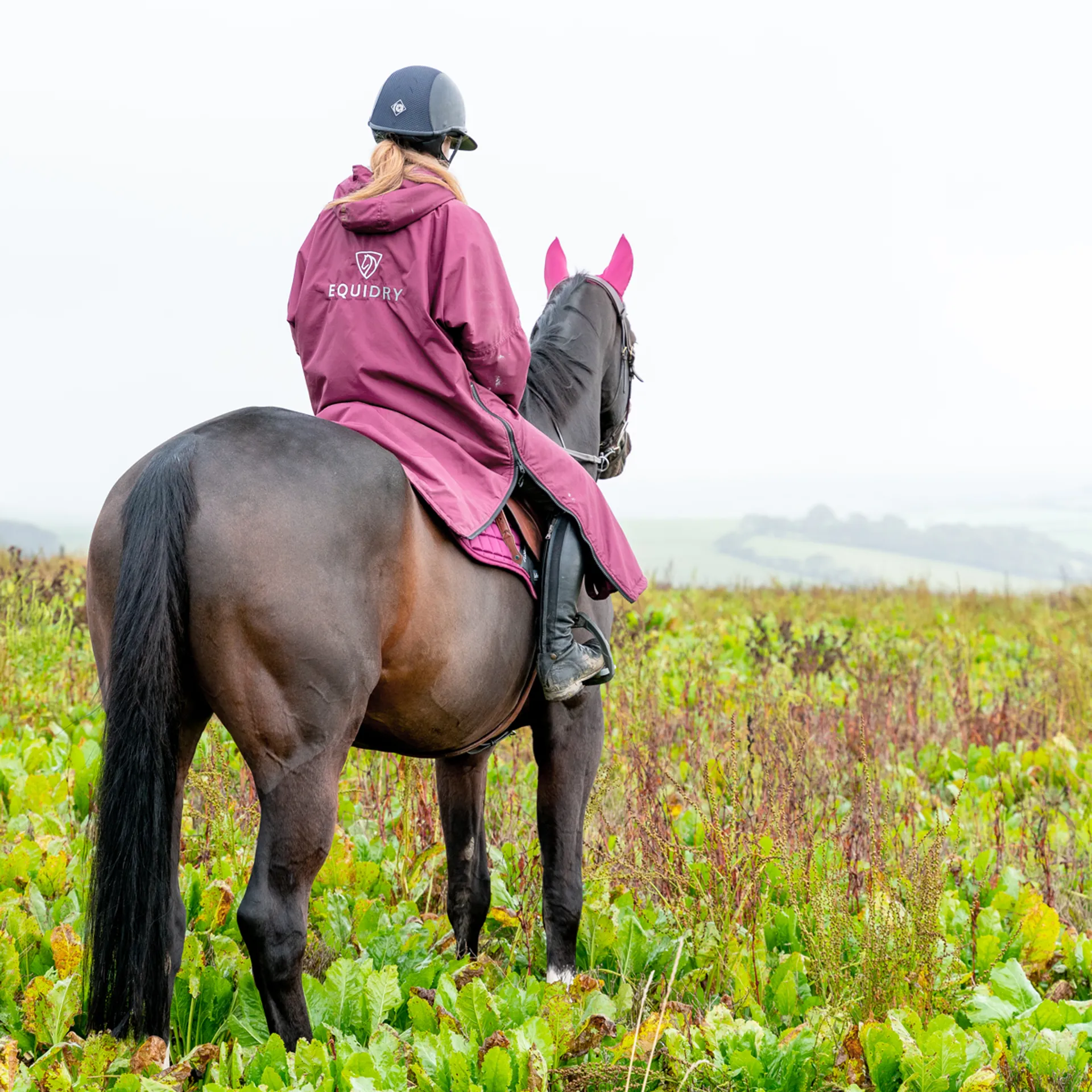 EQUIDRY All Rounder Jacket with Fleece Hood - Valerian/Grey