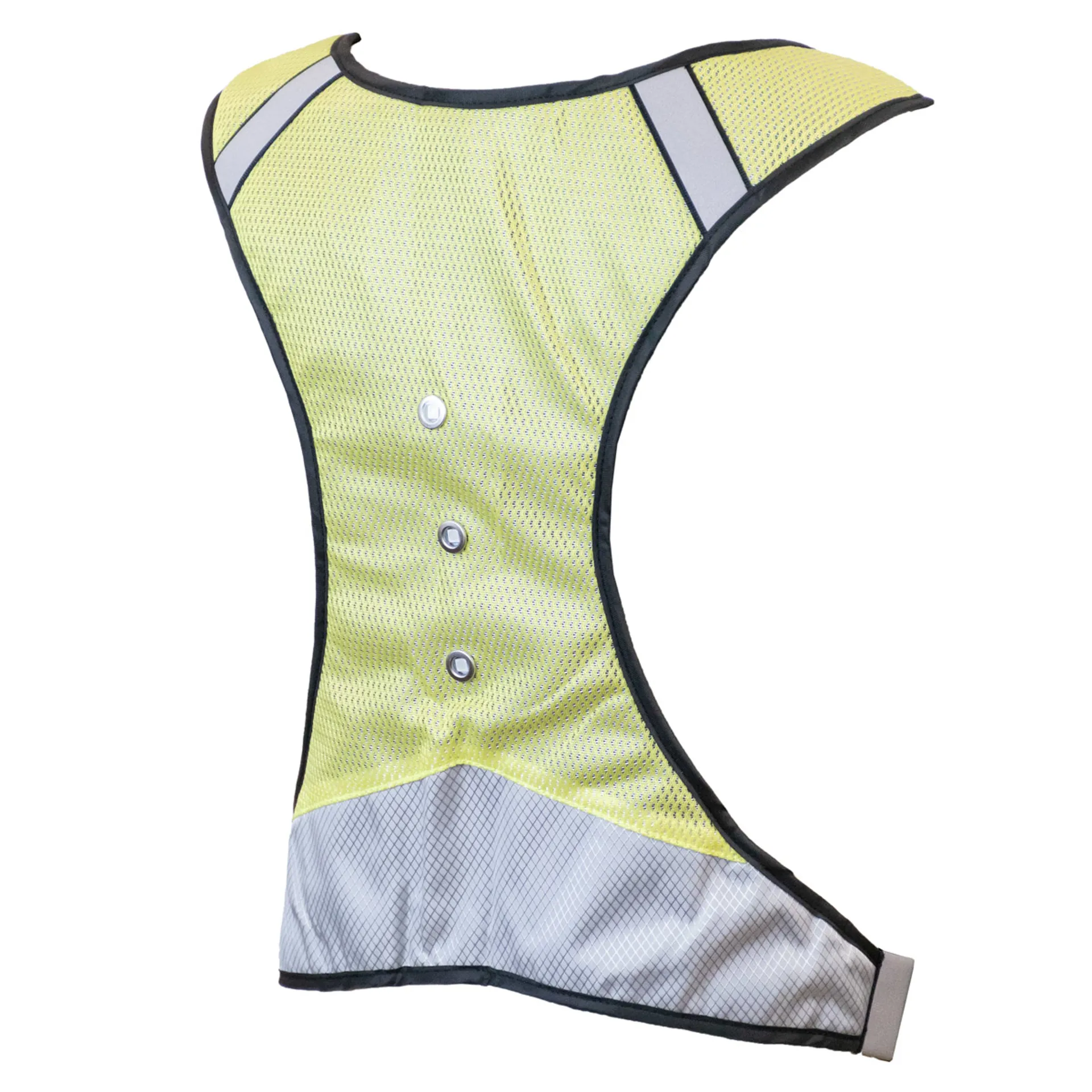 Equi Light Hi-Viz LED Adults Rider Vest - Yellow/Silver