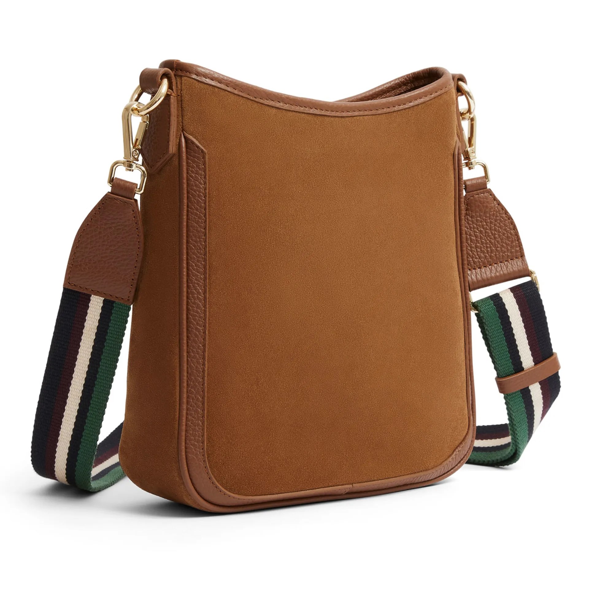 Fairfax and Favor Richmond Messenger Bag - Tan Suede