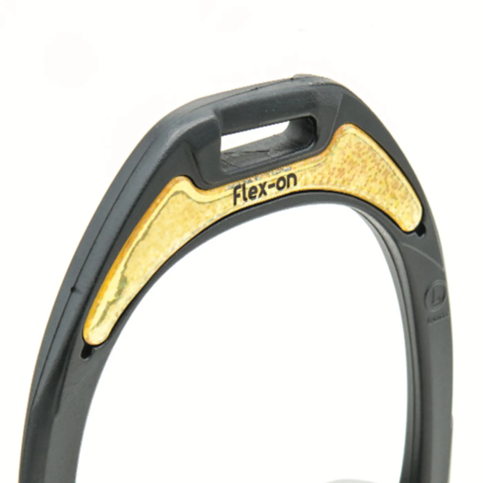 Flex-On Green Composite Stirrup Magnets - Gold Glitter