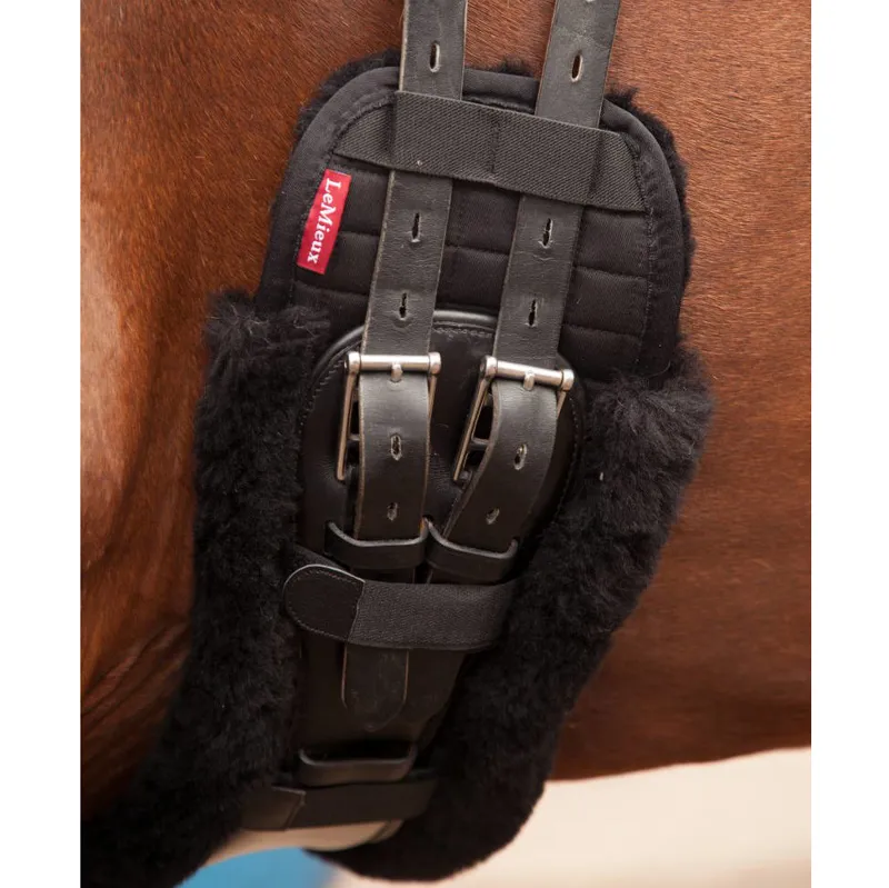 LeMieux Dressage Girth Sleeve Cover - Black/Black