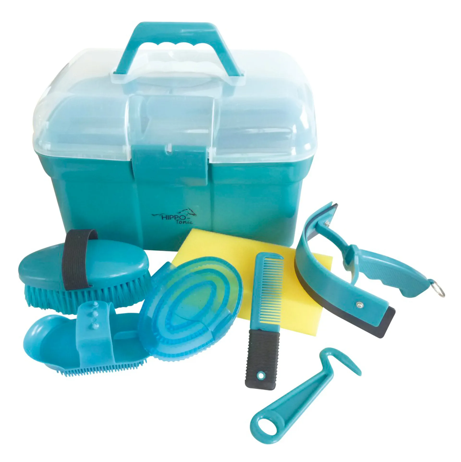 Hippo-Tonic Grooming Box with Kit - Turquoise