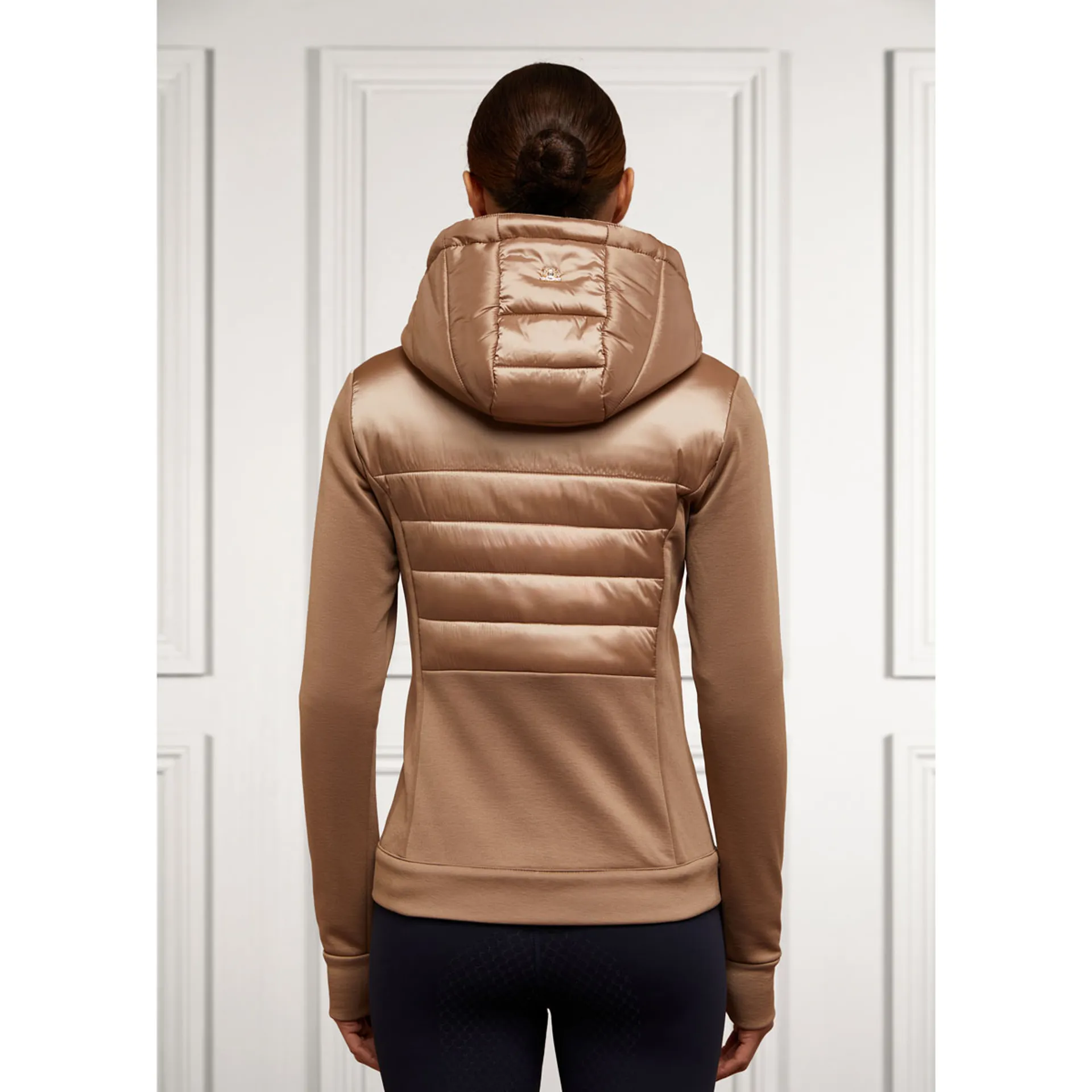 Holland Cooper Hybrid Shell Ladies Jacket - Cappuccino