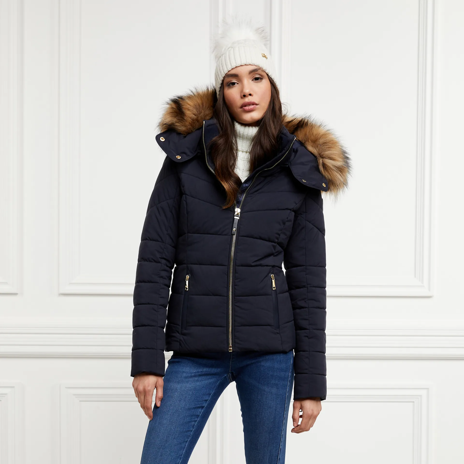 Holland Cooper Whistler Ladies Puffer Jacket - Ink Navy