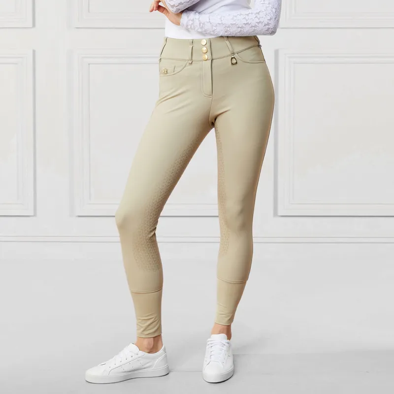 Holland Cooper Bolesworth Full Grip Thermal Breeches - Stone