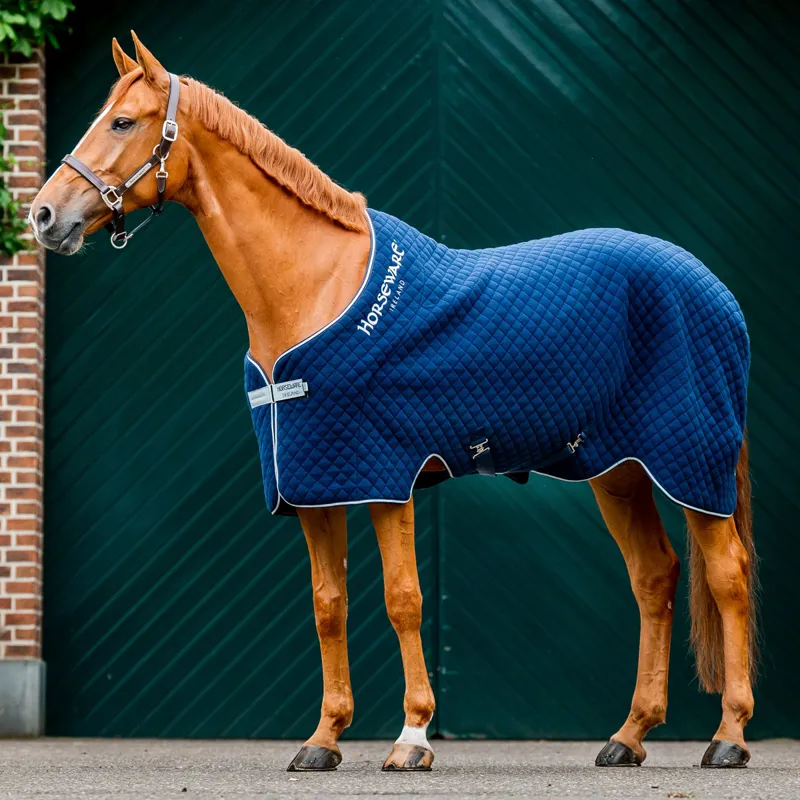 Horseware Autumn Cooler Rug - Navy/Navy/Silver