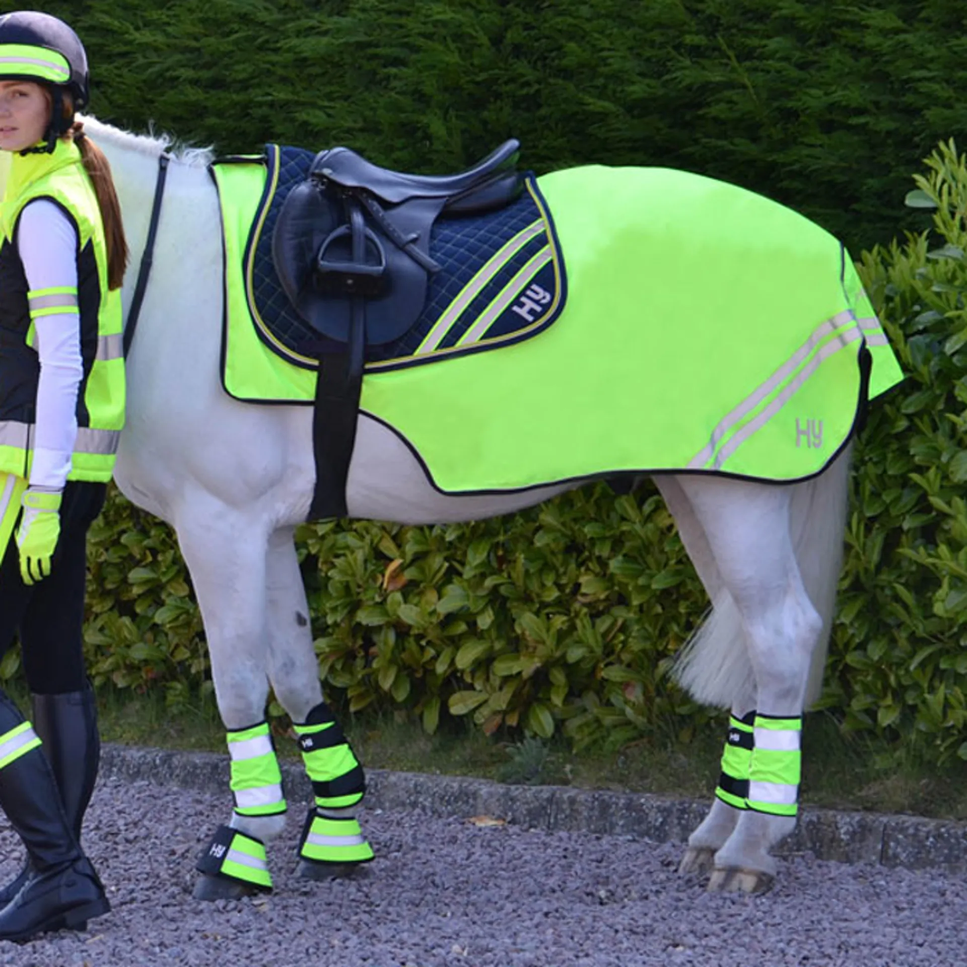 HyVIZ Reflector Mesh Exercise Sheet - Yellow