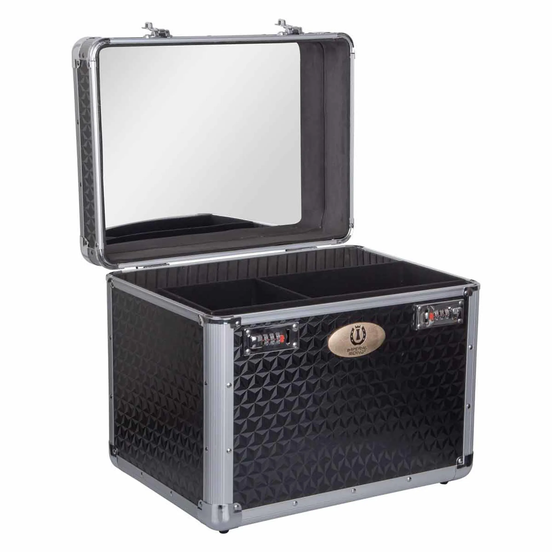 Imperial Riding Shiny Grooming Box - Black Glitter